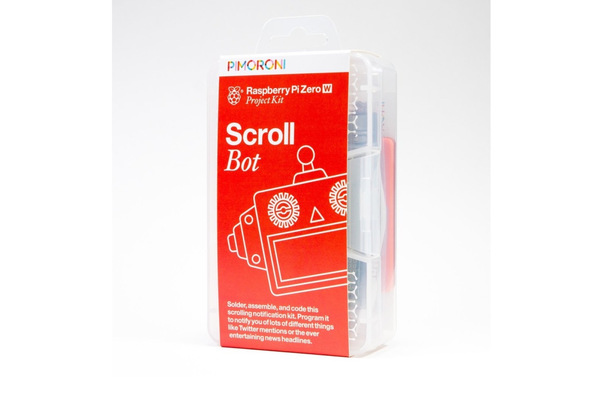 Pimoroni Scroll Bot - Pi Zero W Project Kit - RICELEE