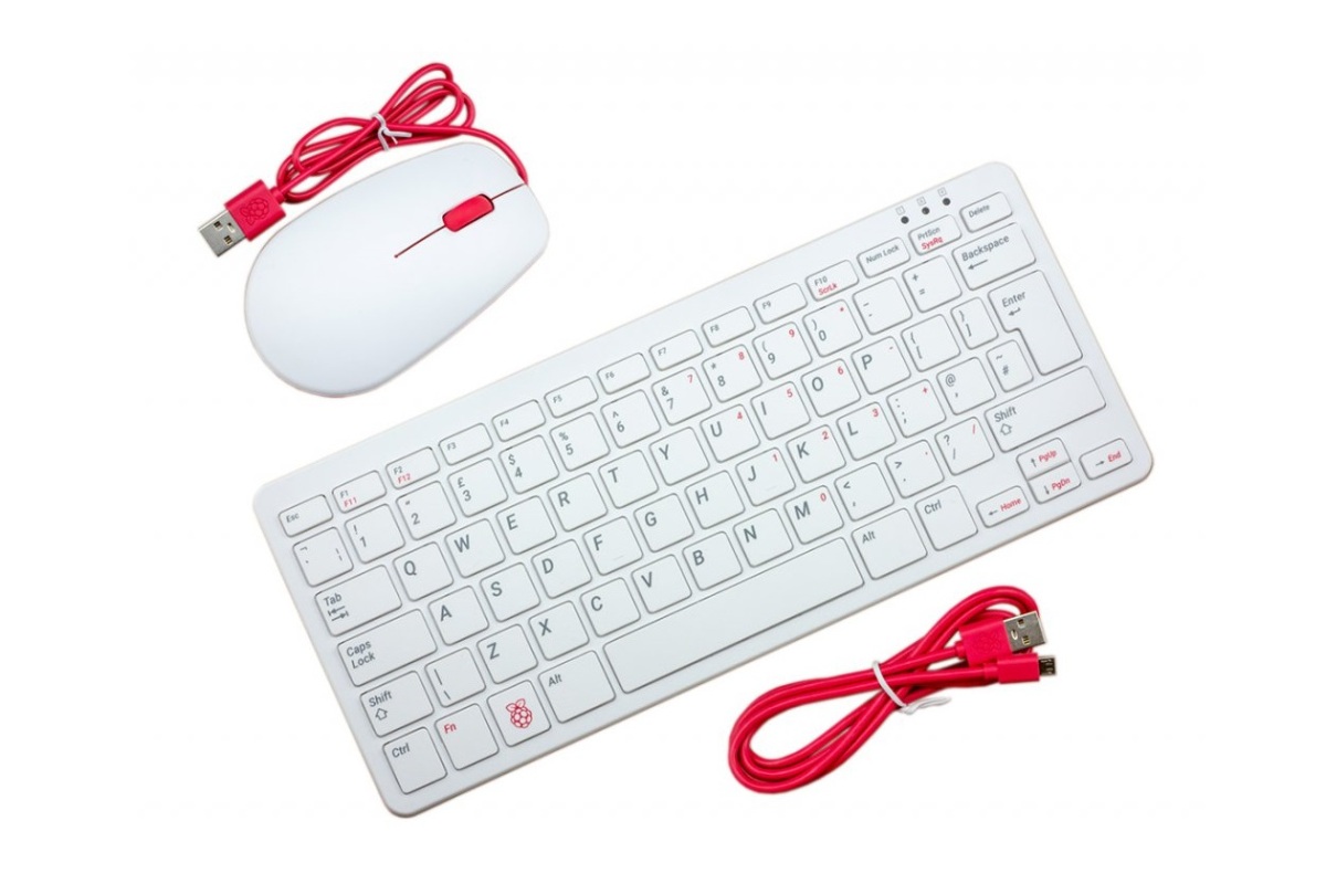 Raspberry Pi keyboard and hub 樹莓派原廠鍵盤(US版，紅白色) | Official Raspberry Pi ...