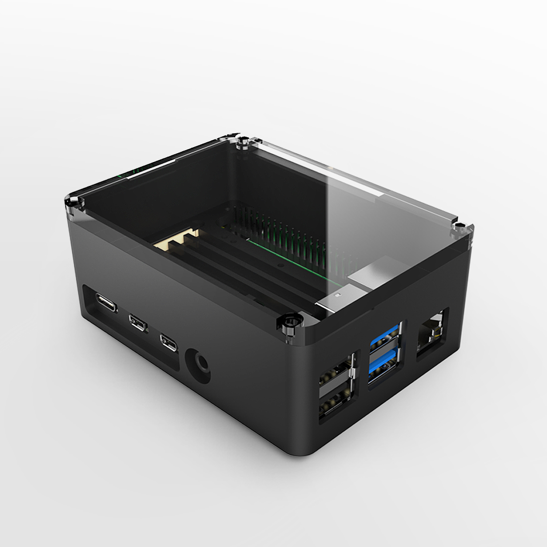 安億迪 Anidees Raspberry Pi 鋁合金外殼(黑色PRO) - Pi 4適用 | PI 4 CASE BLACK PRO ...