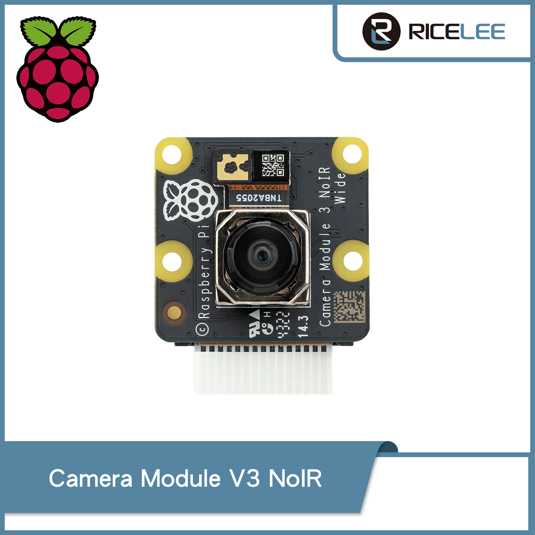 Raspberry Pi Camera Module 3 NoIR Wide | 樹莓派官方原廠相機模組 V3 NoIR 廣角夜視版 ...